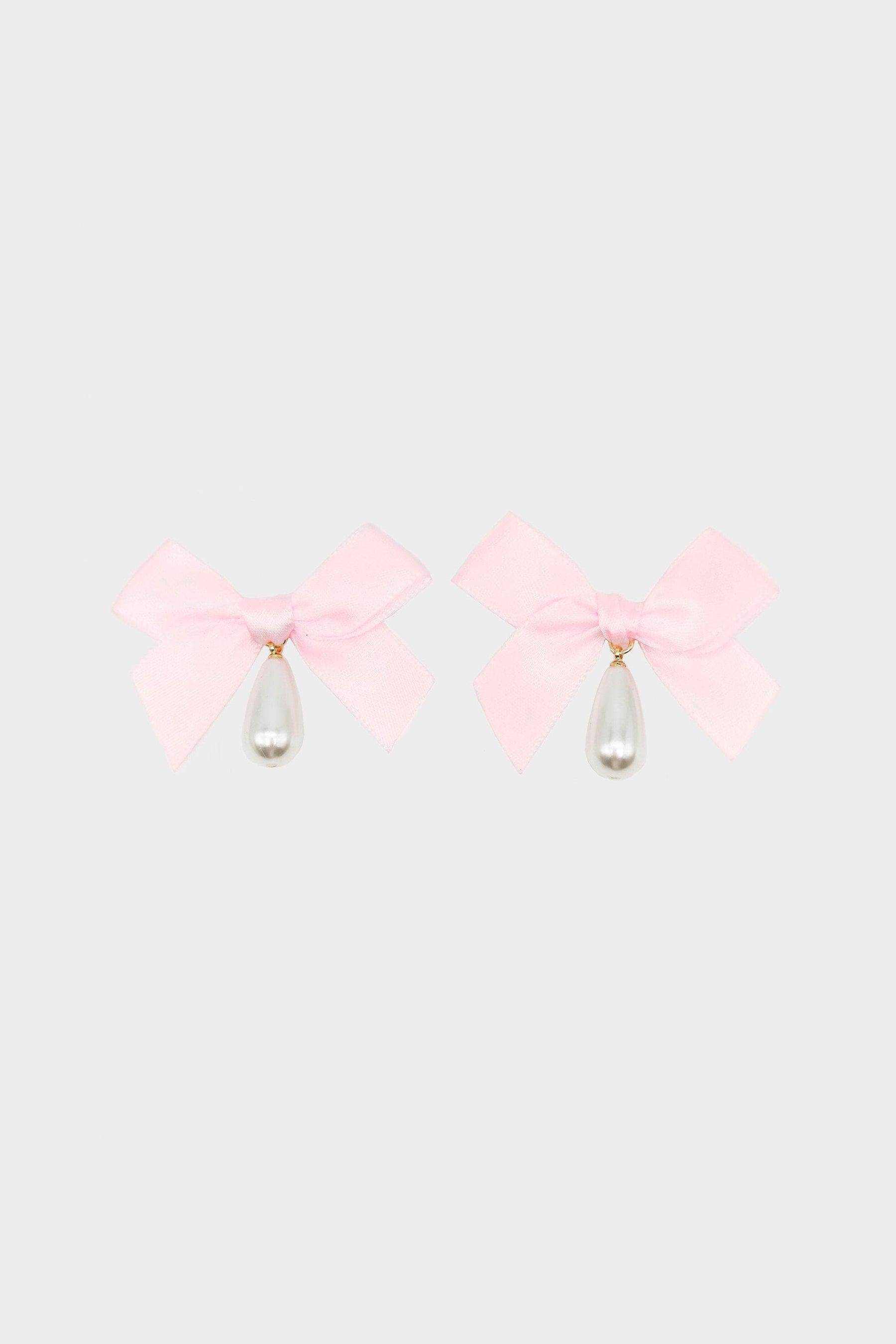 Bow Drop Pearl Earrings | Petit Moments